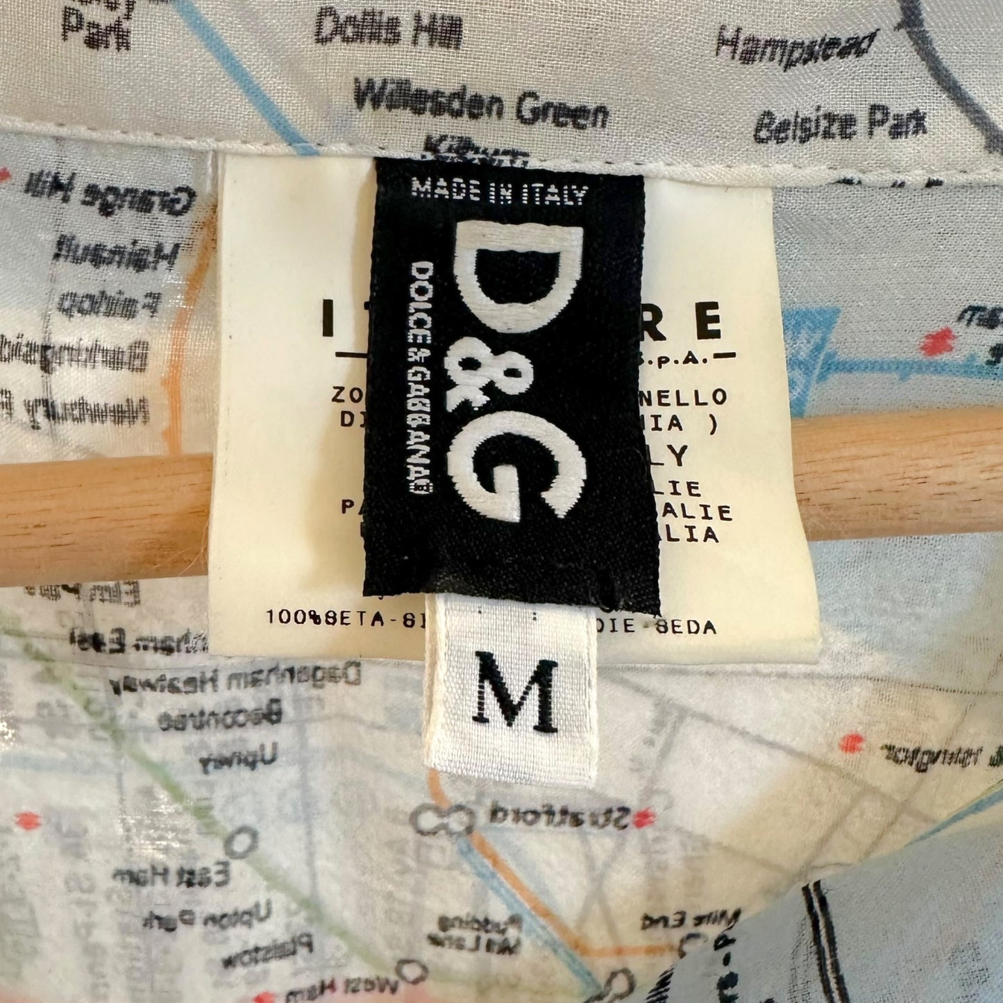 D&G Dolce & Gabbana Subway Map Sheer Silk Blouse – Outfit Repeater